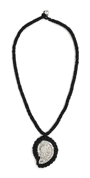 JULIETTA Selene Shell Pendant Necklace - Black