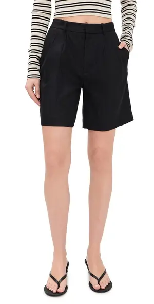 Alice + Olivia Conry Pleated Bermuda Shorts