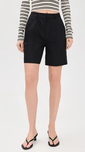 Alice + Olivia Conry Pleated Bermuda Shorts