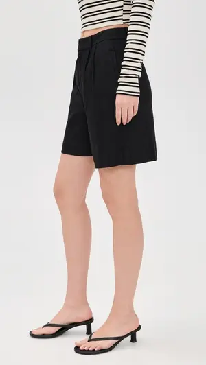 Alice + Olivia Conry Pleated Bermuda Shorts