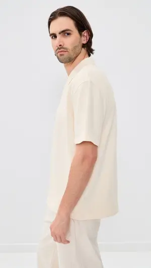 Madewell Cotton Short Sleeve Polo - Parchment