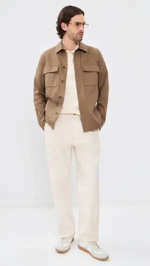 Madewell Cotton Short Sleeve Polo - Parchment