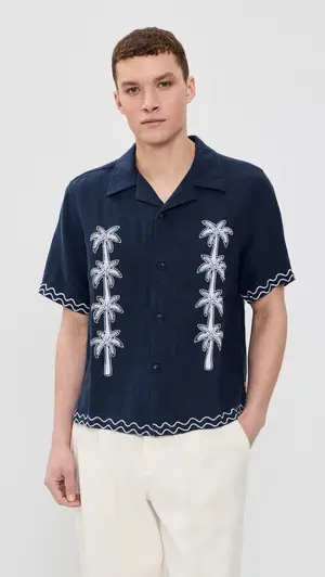 FAR AFIELD Veloso Flock Palm Shirt