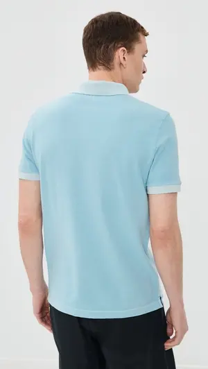 Stone Island Garment Dye Polo - Dust Blue