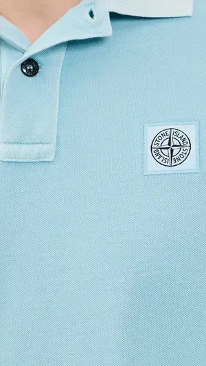 Stone Island Garment Dye Polo - Dust Blue