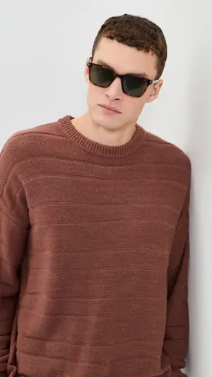 Orlebar Brown Robbie Sunglasses - Tortoiseshell/pine Green