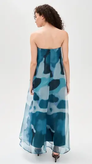 Staud Allyson Strapless Maxi Dress