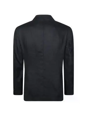 MANUEL RITZ Linen Single-breasted Suit - Blue