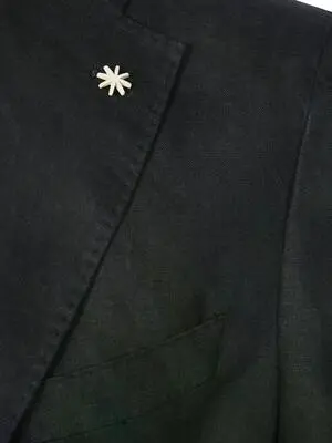 MANUEL RITZ Linen Single-breasted Suit - Blue