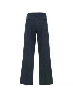Max Mara Pressed-crease Wide-leg Jeans