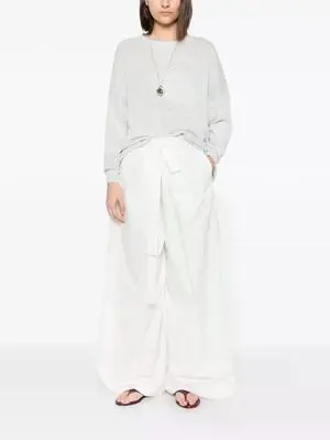 Fedeli Marl-effect Crew-neck Sweater