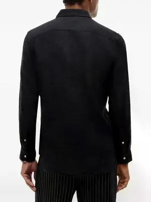 Tommy Hilfiger Washed Effect Embroidered-logo Shirt