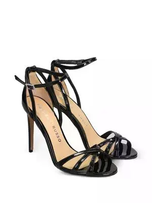 FRATELLI RUSSO Tesa Crossover-strap Heeled Sandals - Black