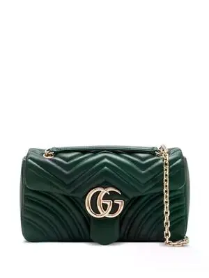 Gucci Gg Marmont Medium Shoulder Bag - Green