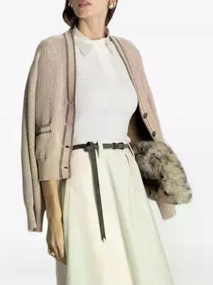 Brunello Cucinelli Sequin-embellished Ribbed Cardigan