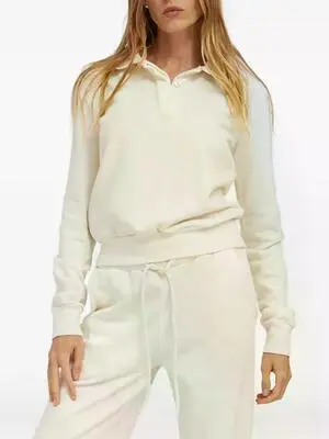 Sprwmn Polo-collar Long-sleeve Top