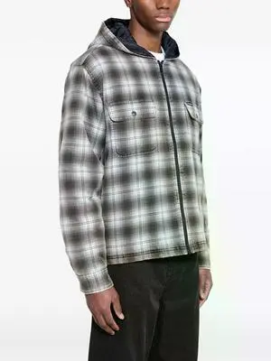 StÜssy Plaid Zip-up Hooded Jacket