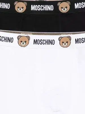 Moschino Teddy Bear Logo-waistband Boxers - Black