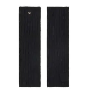 Maje Wool-cashmere Mittens - Black