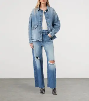 ALLSAINTS Hettie Studded Denim Shacket