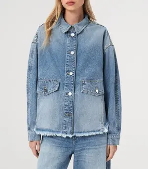 ALLSAINTS Hettie Studded Denim Shacket