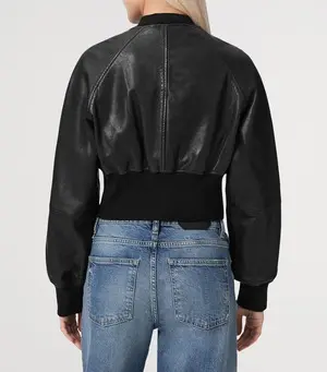 ALLSAINTS Leather Suri Bomber Jacket