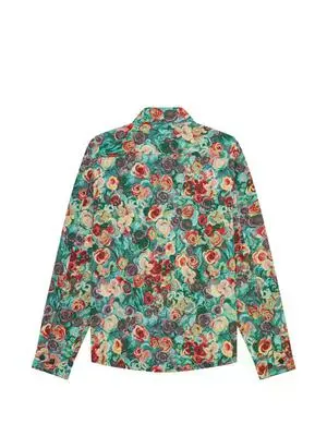 LES DEUX Floral-print Shirt Jacket