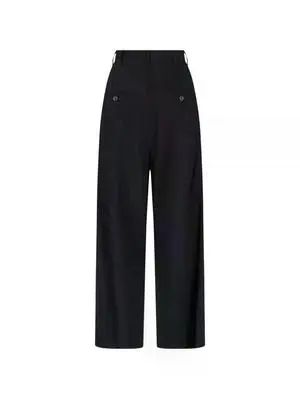 UMA WANG Pleated Wide Leg Trousers
