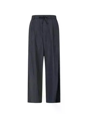 DUNST Pinstriped Drawstring Trousers