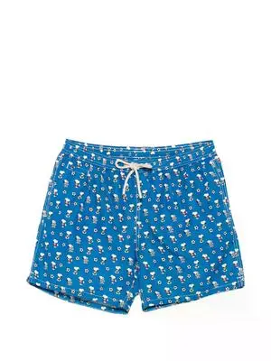 MC2 SAINT BARTH X Peanuts Drawstring Swim Shorts - Blue