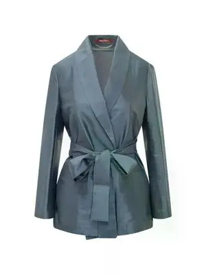 Max Mara Belted Silk Blazer