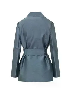 Max Mara Belted Silk Blazer