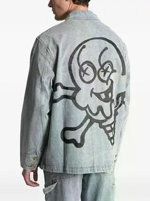 ICECREAM Graphic-print Denim Jacket