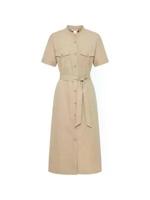 TWINSET Belted Button-down Shirt Dress