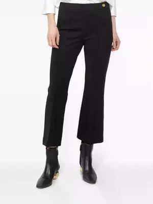 CALLAS MILANO Lola Cropped Flared Trousers - Black