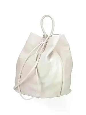 UMA WANG Drawstring Leather Bucket Bag