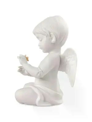 LLADRO Angel With Flower Sculpture
