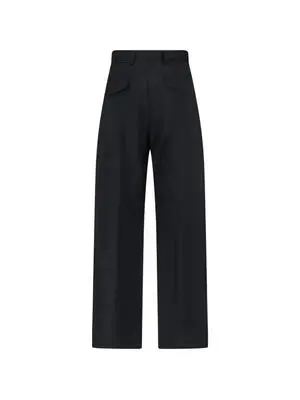 EUDON CHOI Belted Tailored Trousers