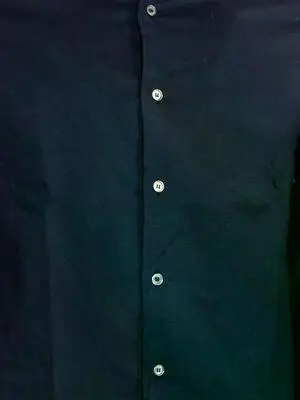 Fedeli Long-sleeve Buttoned Shirt - Blue
