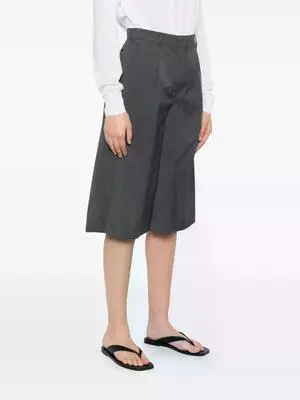 Herno Pleated Wide-leg Shorts