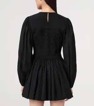 ALLSAINTS Organic Cotton-blend Chia Mini Dress - Black