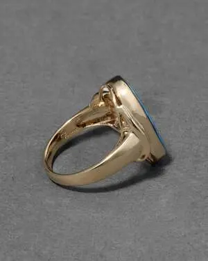 Alexis Bittar Vintage 14k Opal Diamond Ring
