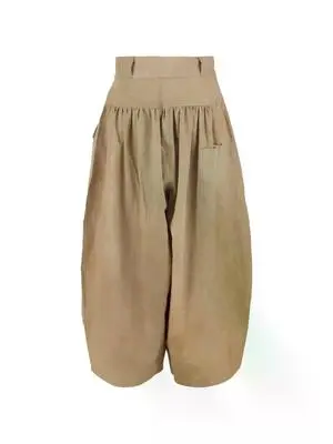 NICCOLO PASQUALETTI Pleated Trousers - Neutrals