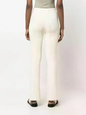 AERON Ribbed-knit Flared Trousers