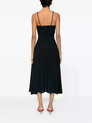 Viktor & Rolf Bow Draped Flared Midi Dress
