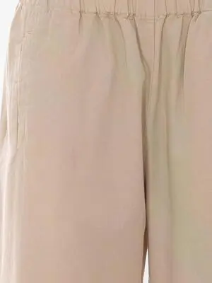 TRUE AVENUE Elasticated-waist Wide Leg Trousers - Neutrals