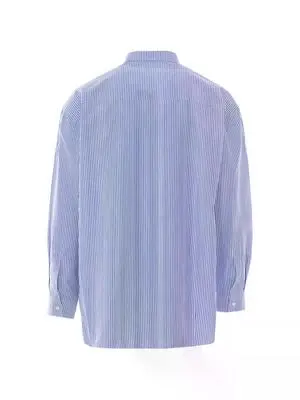 FAMILY FIRST Striped Heart-embroidered Shirt