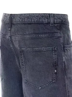 AMISH SUPPLIES Denim Wide Leg Shorts - Grey