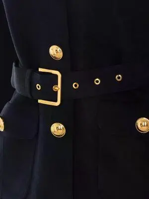 Elisabetta Franchi Belted Logo-button Jacket