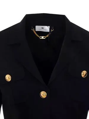Elisabetta Franchi Belted Logo-button Jacket